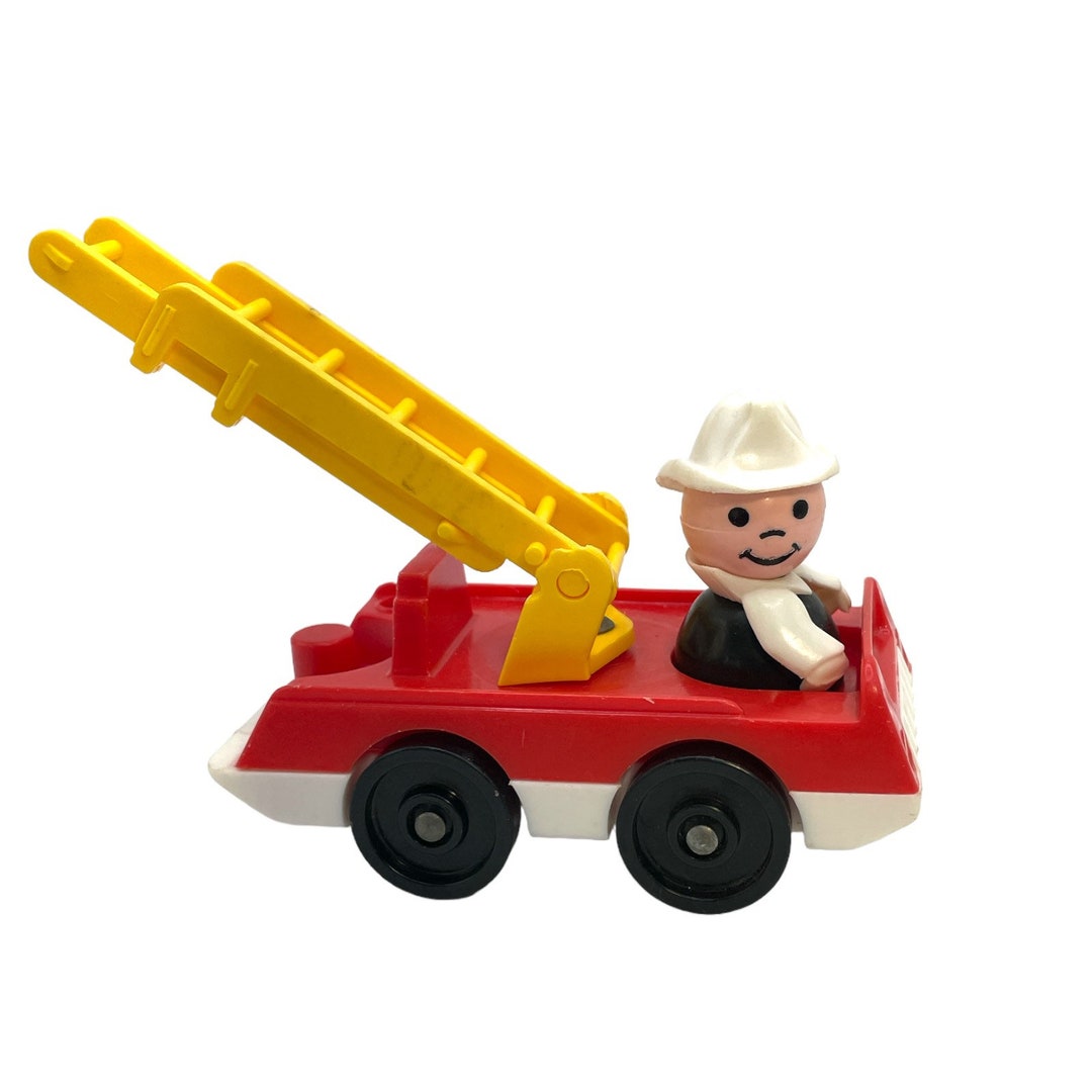 Fisher Price Little People Fire Truck and Fireman Extending - Etsy