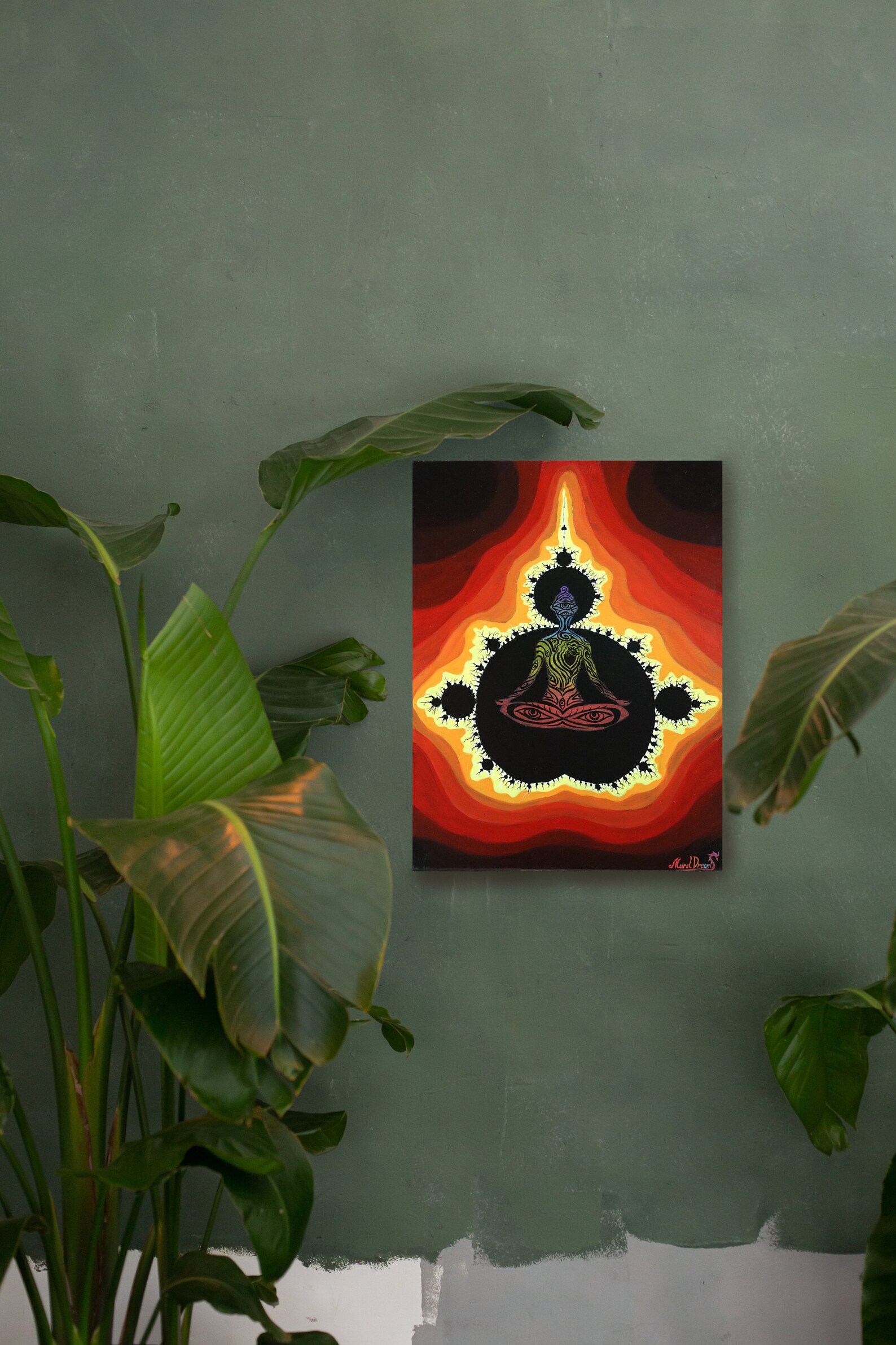 Mandelbrot Set Meditation/ Original Acrylic Painting - Etsy