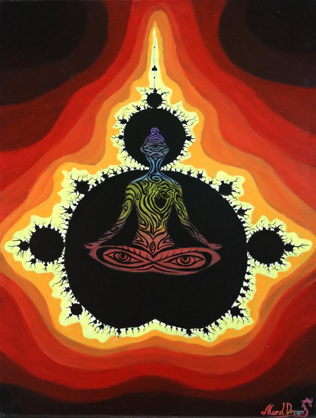 Mandelbrot Set Meditation/ Original Acrylic Painting - Etsy