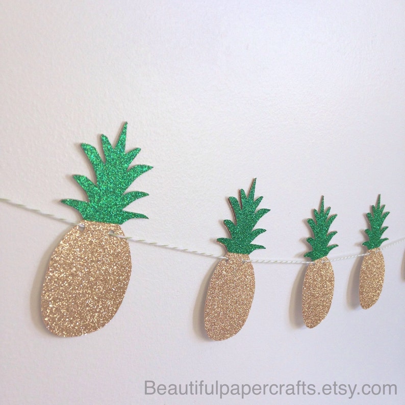 Pineapple Garland Summer Tropical Fruit Garland Aloha | Etsy