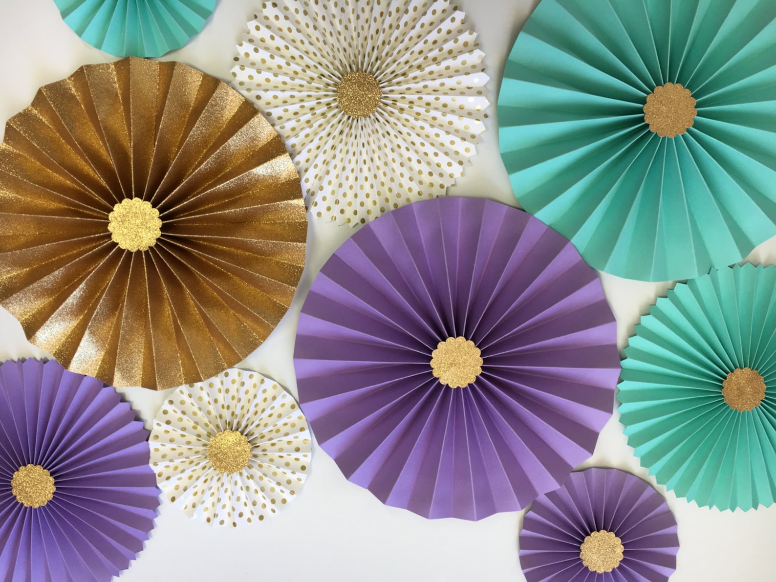 Mermaid Paper Fans Under the Sea Party Decor Mermaid | Etsy