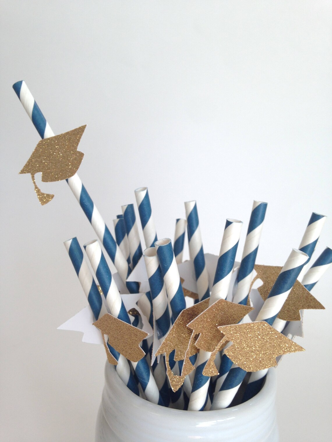 Graduation Straws Gold Grad Party Graduation Decorations - Etsy
