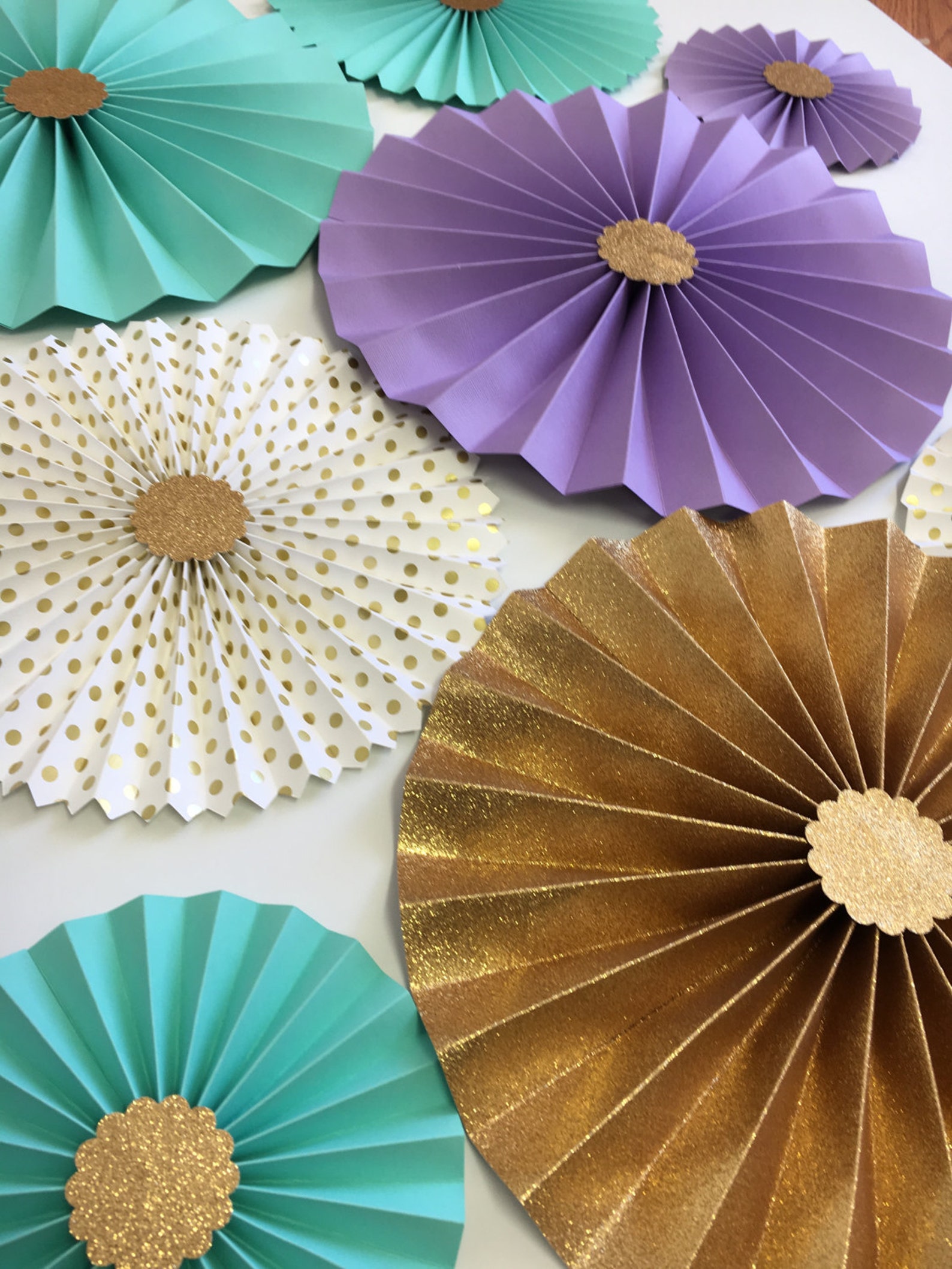 Mermaid Paper Fans Under the Sea Party Decor Mermaid | Etsy