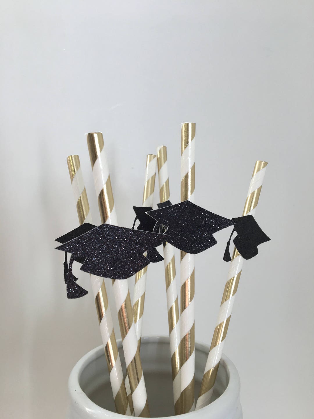 Class of 2022 Party Straws Graduation Decorations 2022 Graduation Cap ...