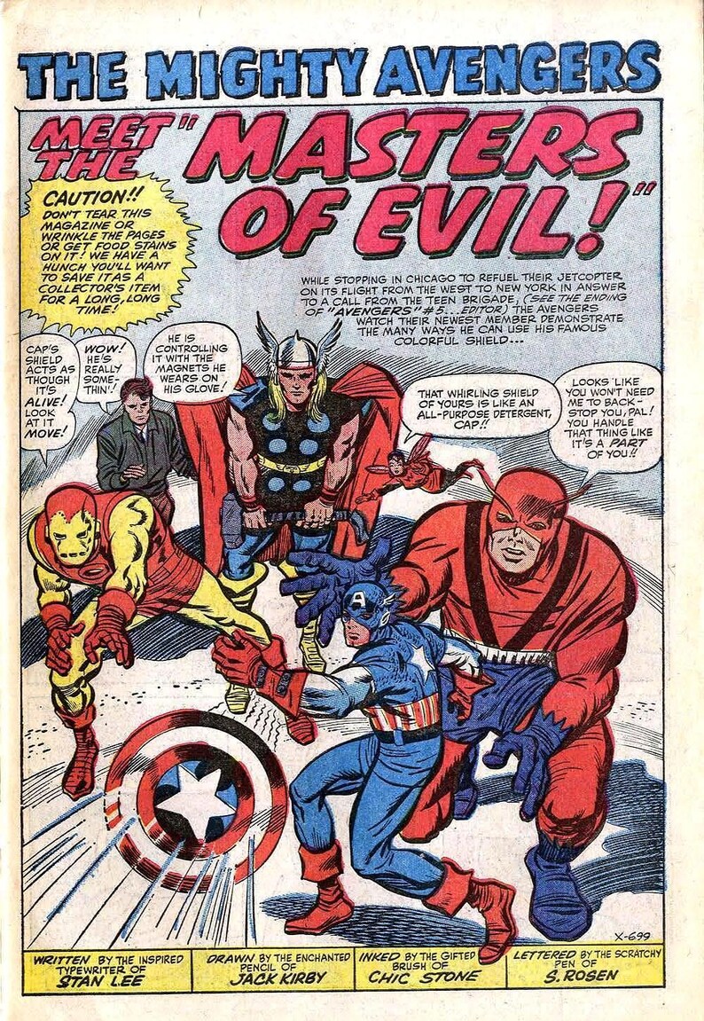 Réplique de bande dessinée à photocopier #6 Avengers - Etsy France