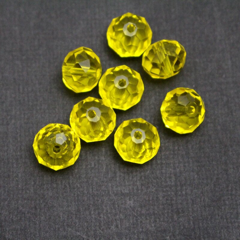 Crystal Rondelle - Etsy