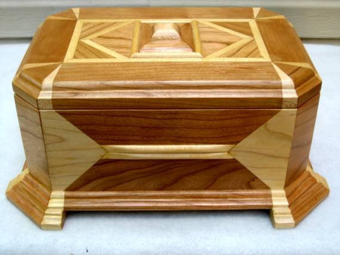 Handmade Cherry Wood Music Box - Etsy