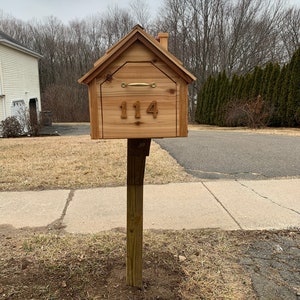 Cedar Mailbox - Etsy