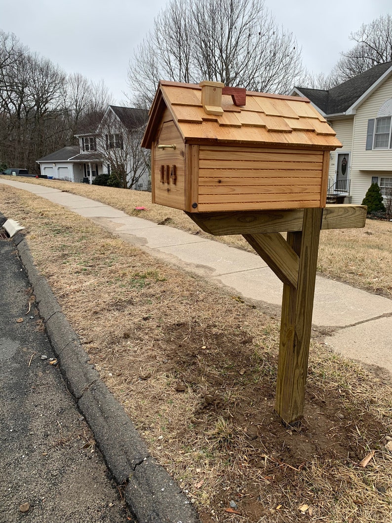 Cedar Mailbox - Etsy