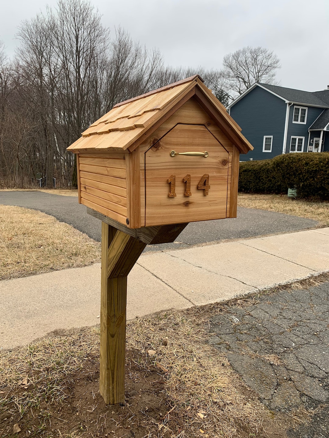 Cedar Mailbox - Etsy