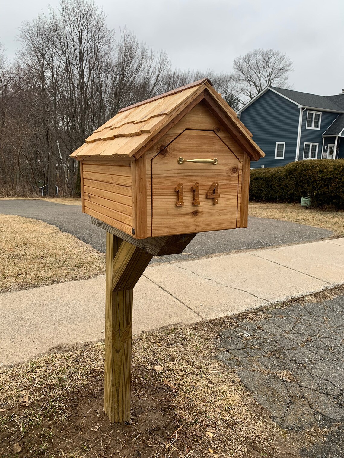 Cedar Mailbox - Etsy