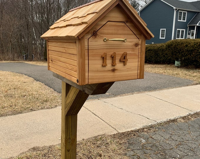 Cedar Mailbox - Etsy