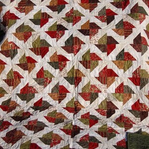 Handmade Jagged X Design Pinwheel Quilt - Etsy