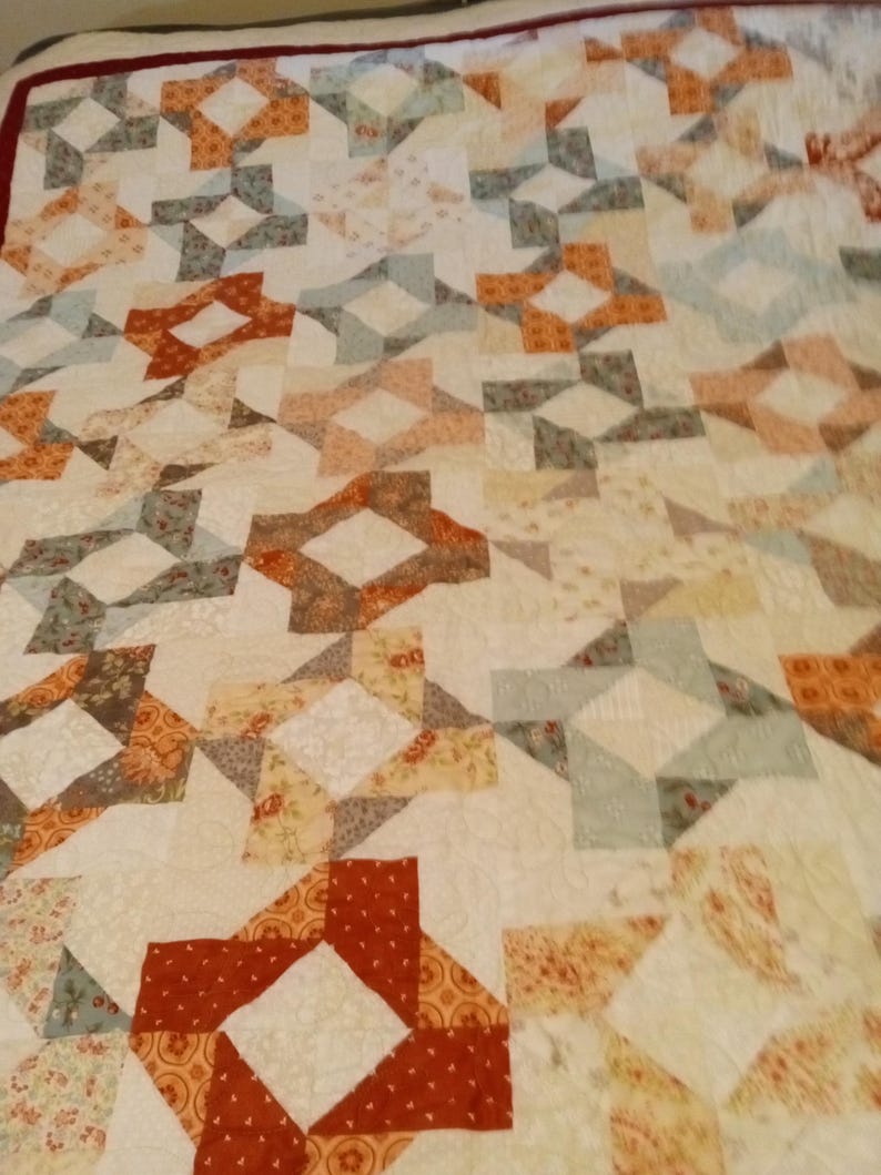 Handmade Friendship Pinwheel Quilt (modified) - Etsy