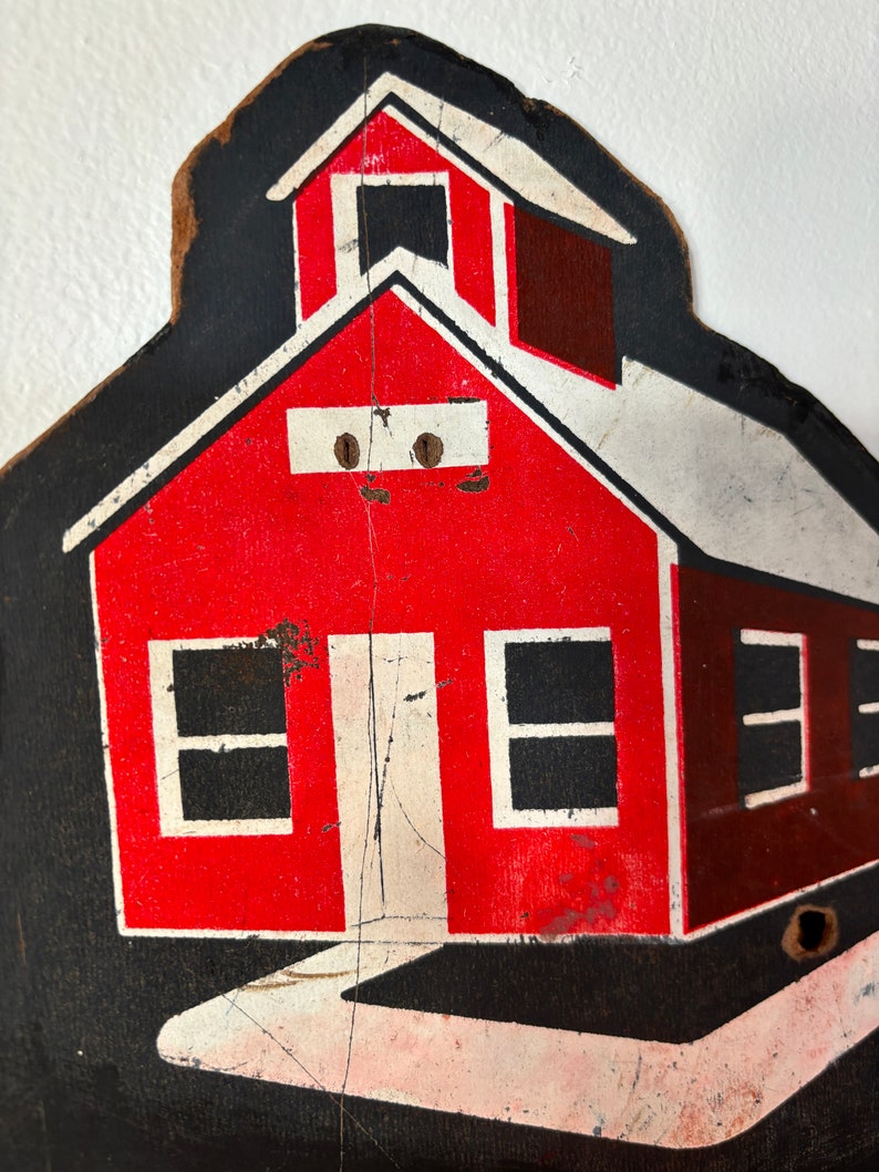 Little Red School Blackboard, Vintage Chalk Board, School Art ...