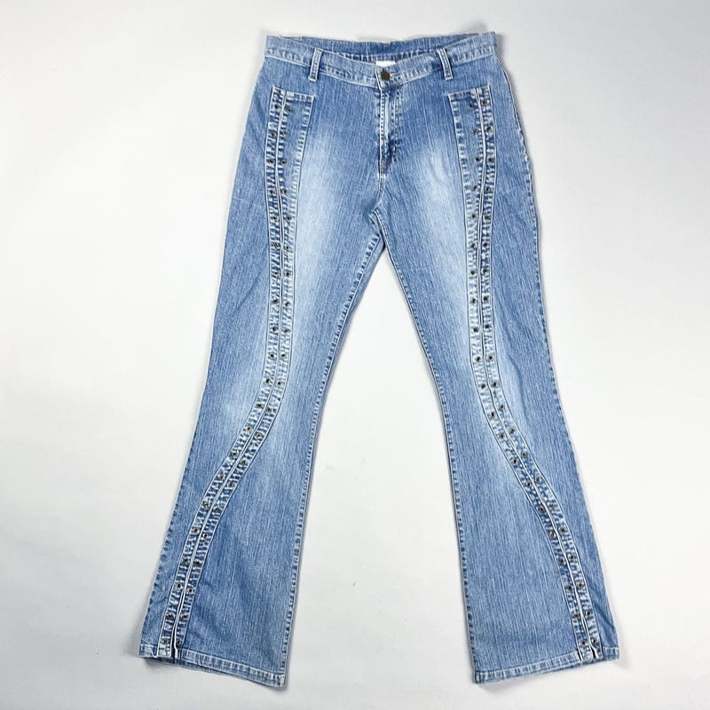 Lace up Jeans - Etsy