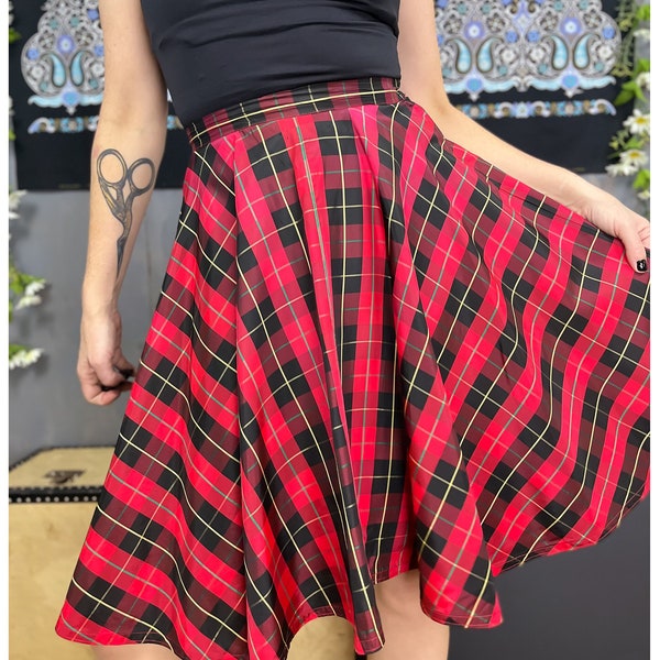Plaid Circle Skirt - Etsy