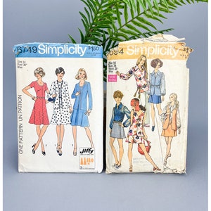 Sewing Pattern Pair | Vintage 70's Two Sewing Patterns, Simplicity 8694 ...