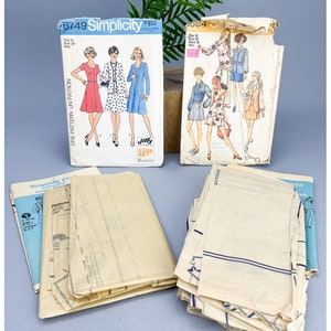 Sewing Pattern Pair | Vintage 70's Two Sewing Patterns, Simplicity 8694 ...