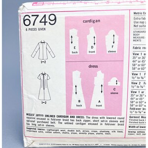 Sewing Pattern Pair | Vintage 70's Two Sewing Patterns, Simplicity 8694 ...