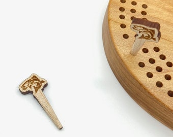 Cat Wooden Custom Cribbage Pegs Set of 2 Pegs - Etsy