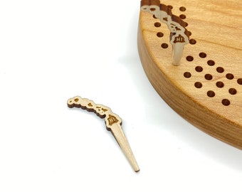 US State Wooden Custom Cribbage Pegs Set of 2 Pegs Outline | Etsy