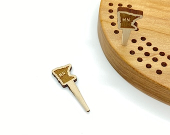 Loon Wooden Custom Cribbage Pegs Set of 2 Pegs - Etsy