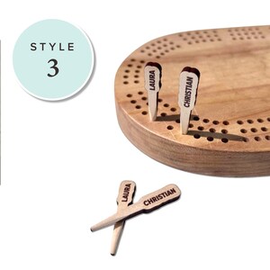 Custom Name Cribbage Pegs, Your Name on Both Sides of Peg, Fun Game ...