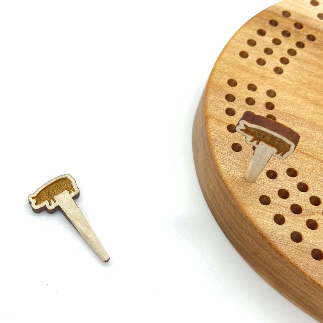 Pig Wooden Custom Cribbage Pegs - Farm Animals - Set of 2 Pegs - Etsy