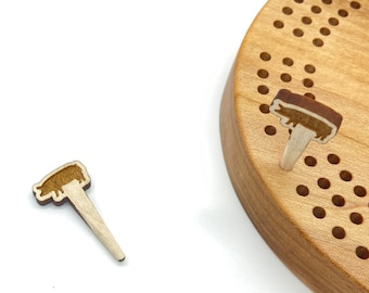 Cat Wooden Custom Cribbage Pegs Set of 2 Pegs - Etsy