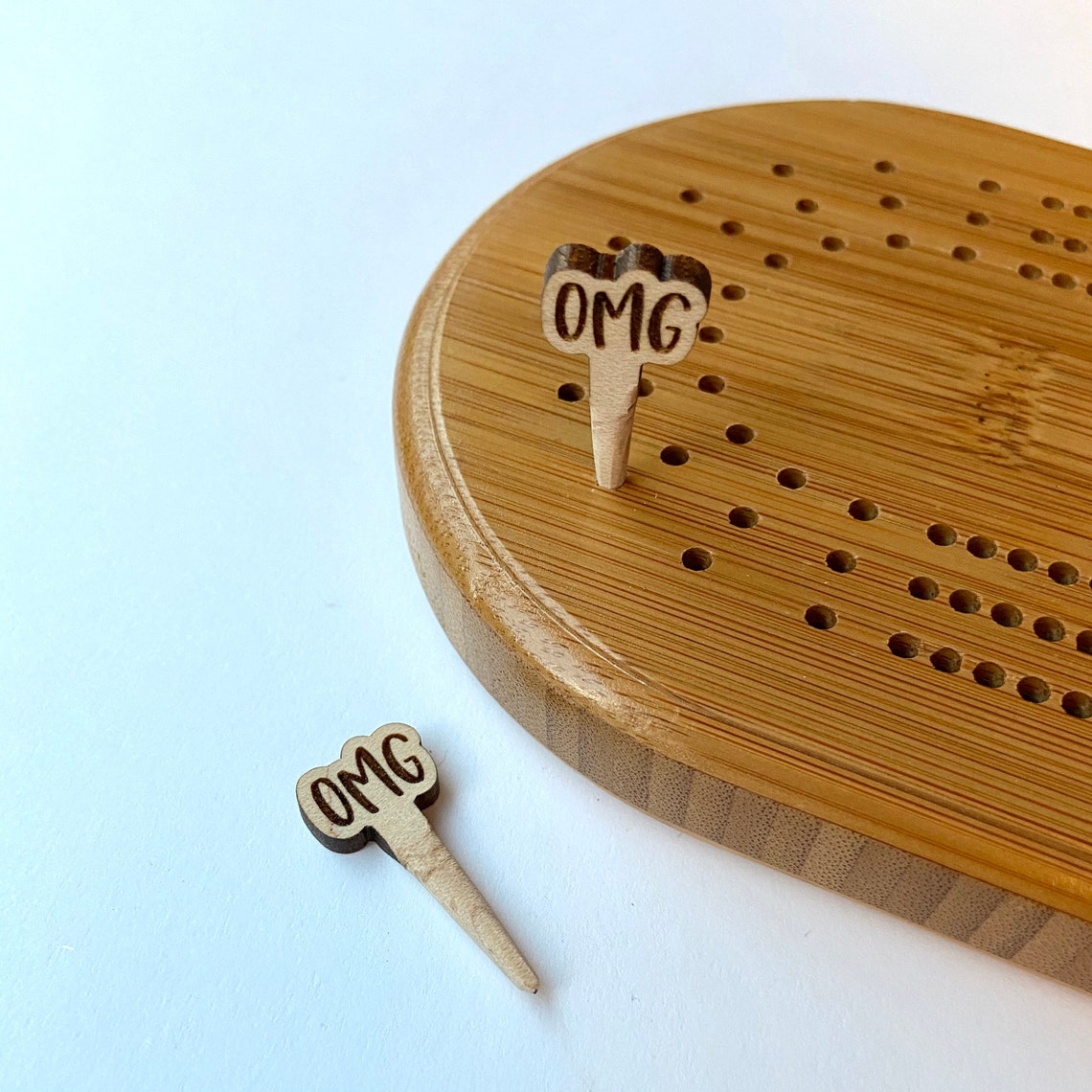 OMG Wooden Custom Cribbage Pegs Set of 2 Pegs | Etsy