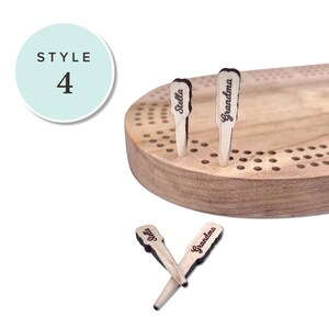 Custom Name Cribbage Pegs, Your Name on Both Sides of Peg, Fun Game ...