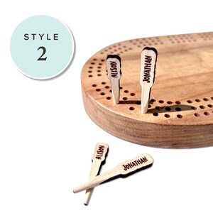 Custom Name Cribbage Pegs, Your Name on Both Sides of Peg, Fun Game ...