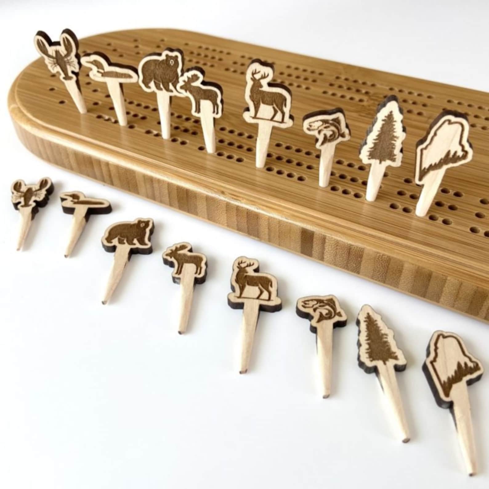 Wildlife & Animals Custom Cribbage Pegs Play Fun Cribbage - Etsy
