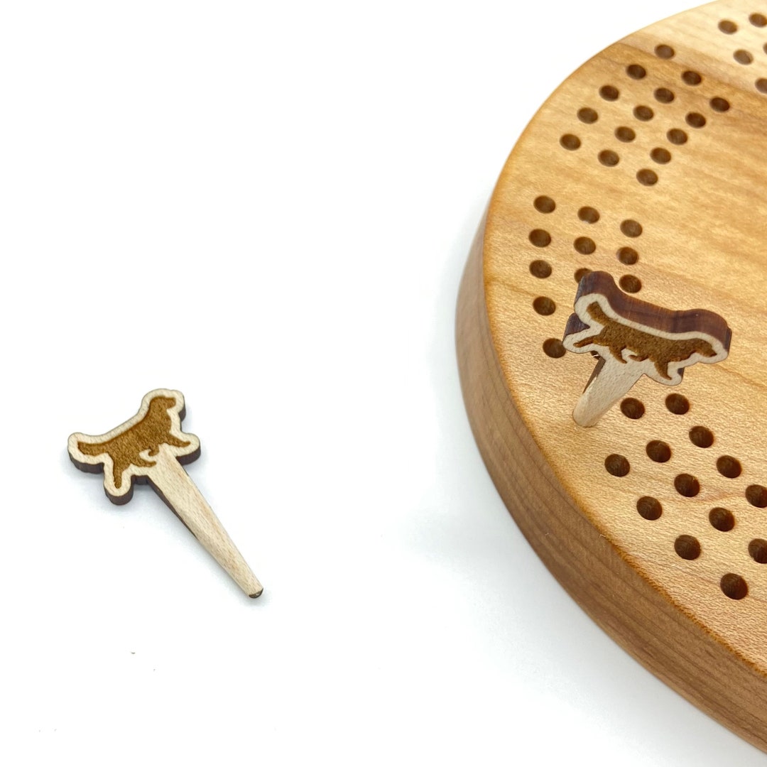 Dog Puppy Wooden Custom Cribbage Pegs - Set of 2 Pegs - Etsy