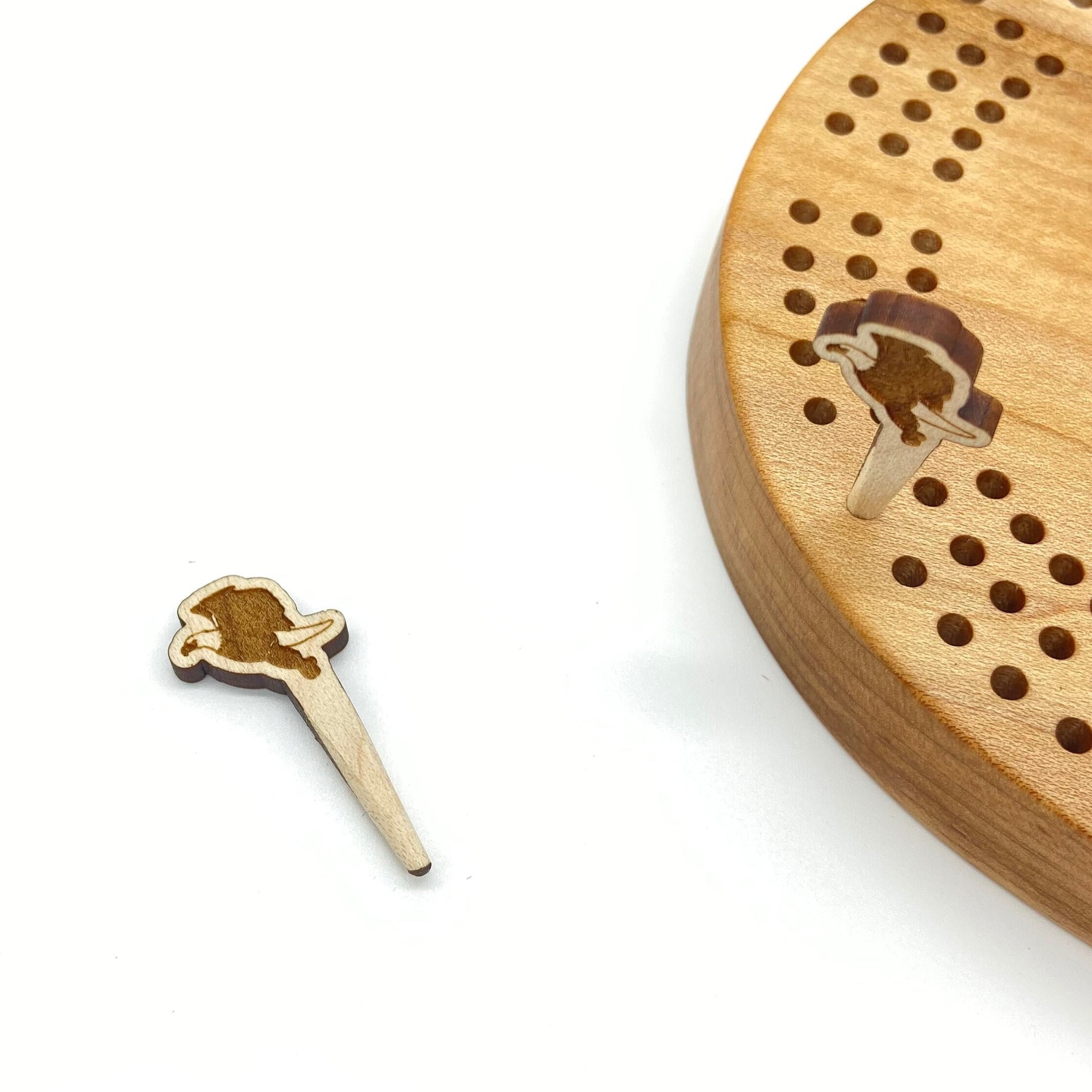 Eagle Wooden Custom Cribbage Pegs Set of 2 Pegs | Etsy