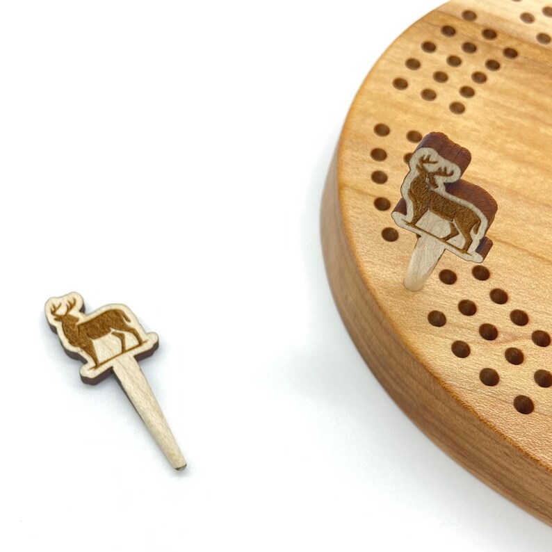 Wildlife Animals Custom Cribbage Pegs Set of 2 Wooden Pegs - Etsy