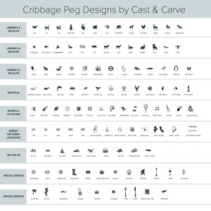 Cat Wooden Custom Cribbage Pegs - Set of 2 Pegs - Etsy