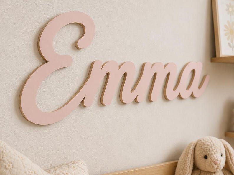 Personalized LED Name Sign: Custom Wooden Nursery Decor, Neon Style ...