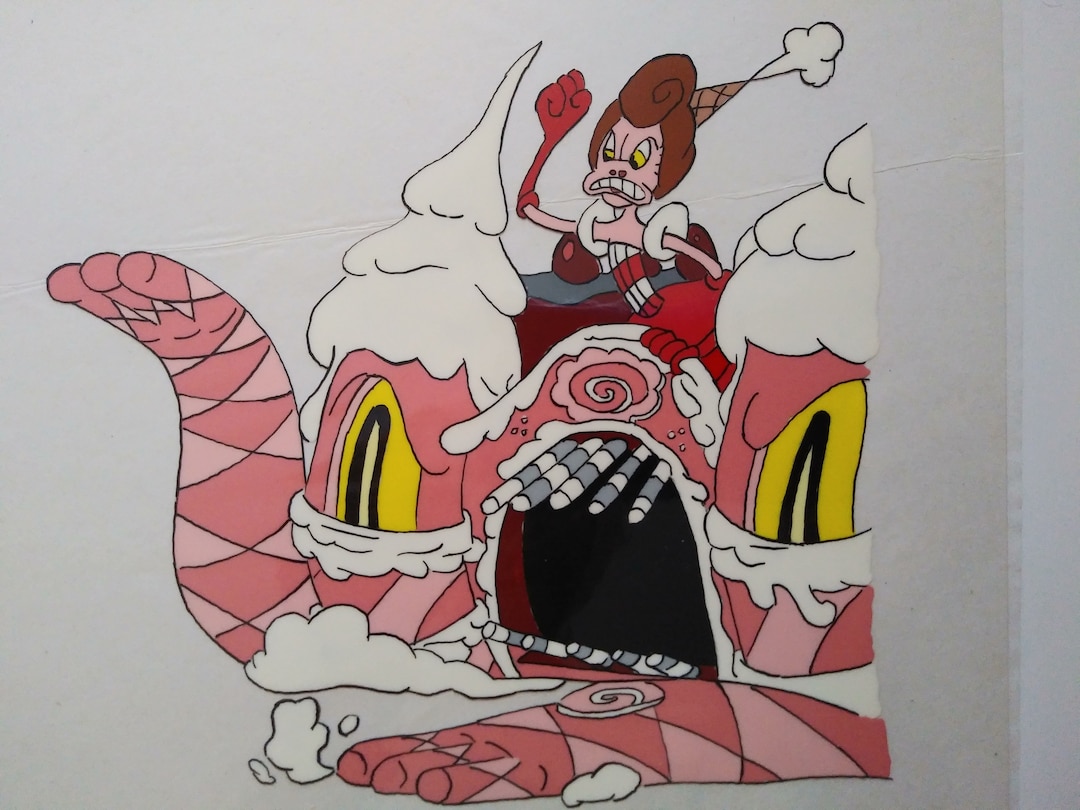 Cuphead Baroness Von Bon Bon Custom Animation Cel - Etsy
