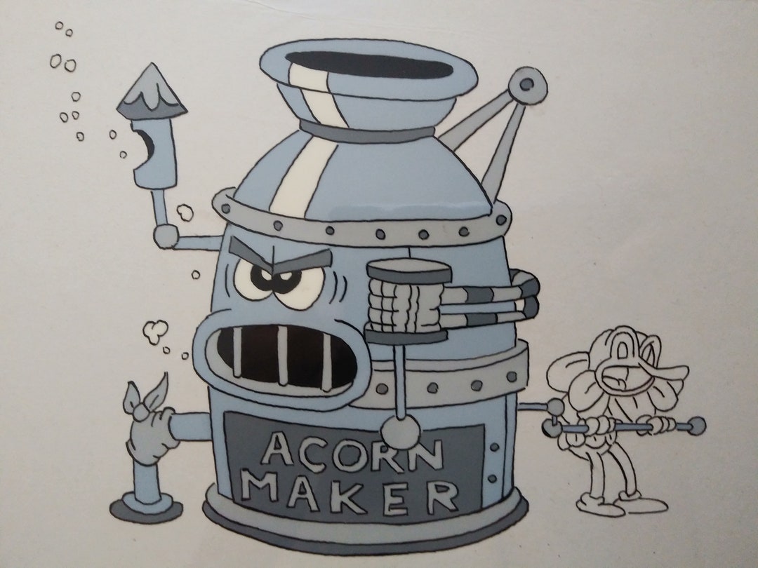 Cuphead Acorn Maker Custom Animation Cel - Etsy