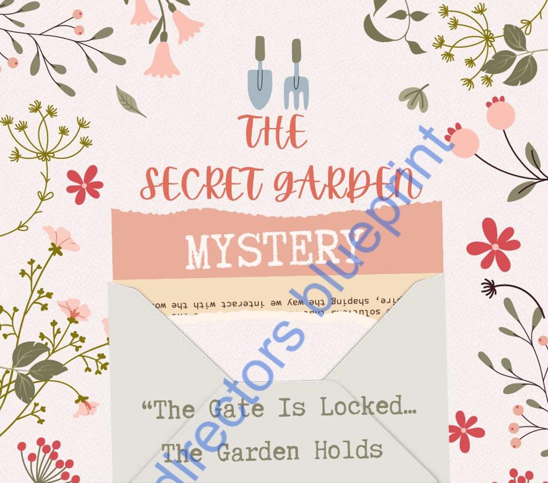 Secret Garden Mystery Escape Room | Senior Living Activity (PDF) - Etsy