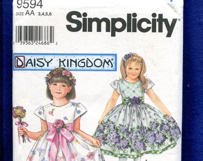 Simplicity 9434 Daisy Kingdom Dress & Pinafore for Little Girls Raised ...