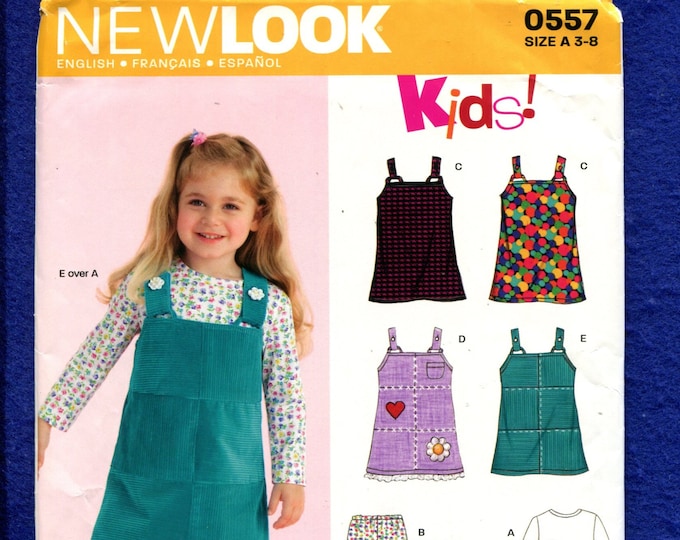 New Look 0557 Little Girl's Jumpers Leggings & Tops Pattern Size 3 to 8 ...
