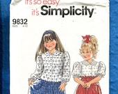 Simplicity 9832 Country Girl Blouses & Skirt Pattern Size 4 to - Etsy