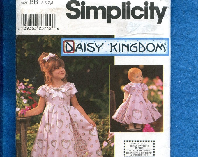 Simplicity 9097 Daisy Kingdom Raised Waist Flared Skirt Dress Pattern ...