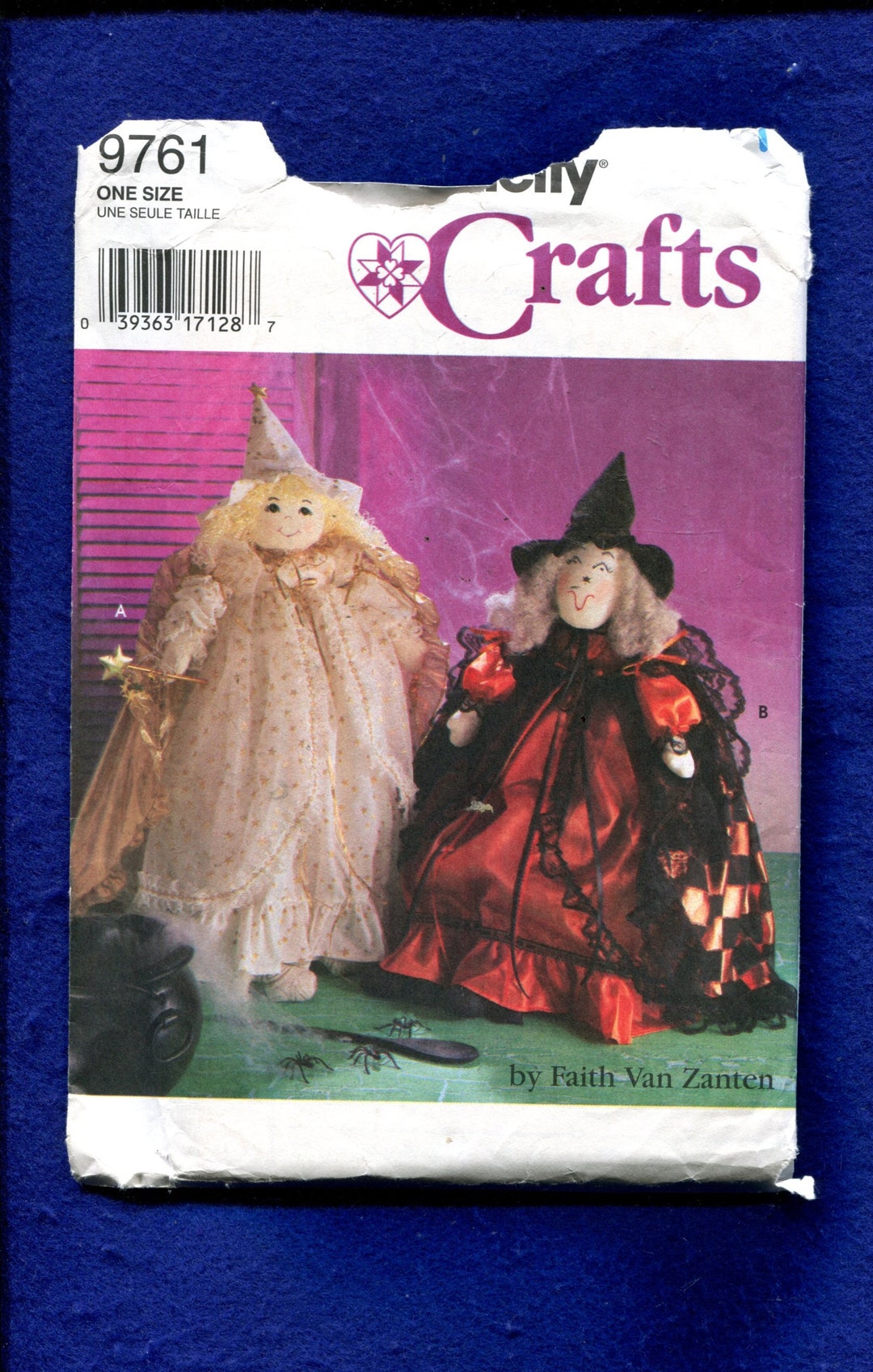 Simplicity 9761 Fairy Godmother & Witch Stuffed Doll Pattern With ...
