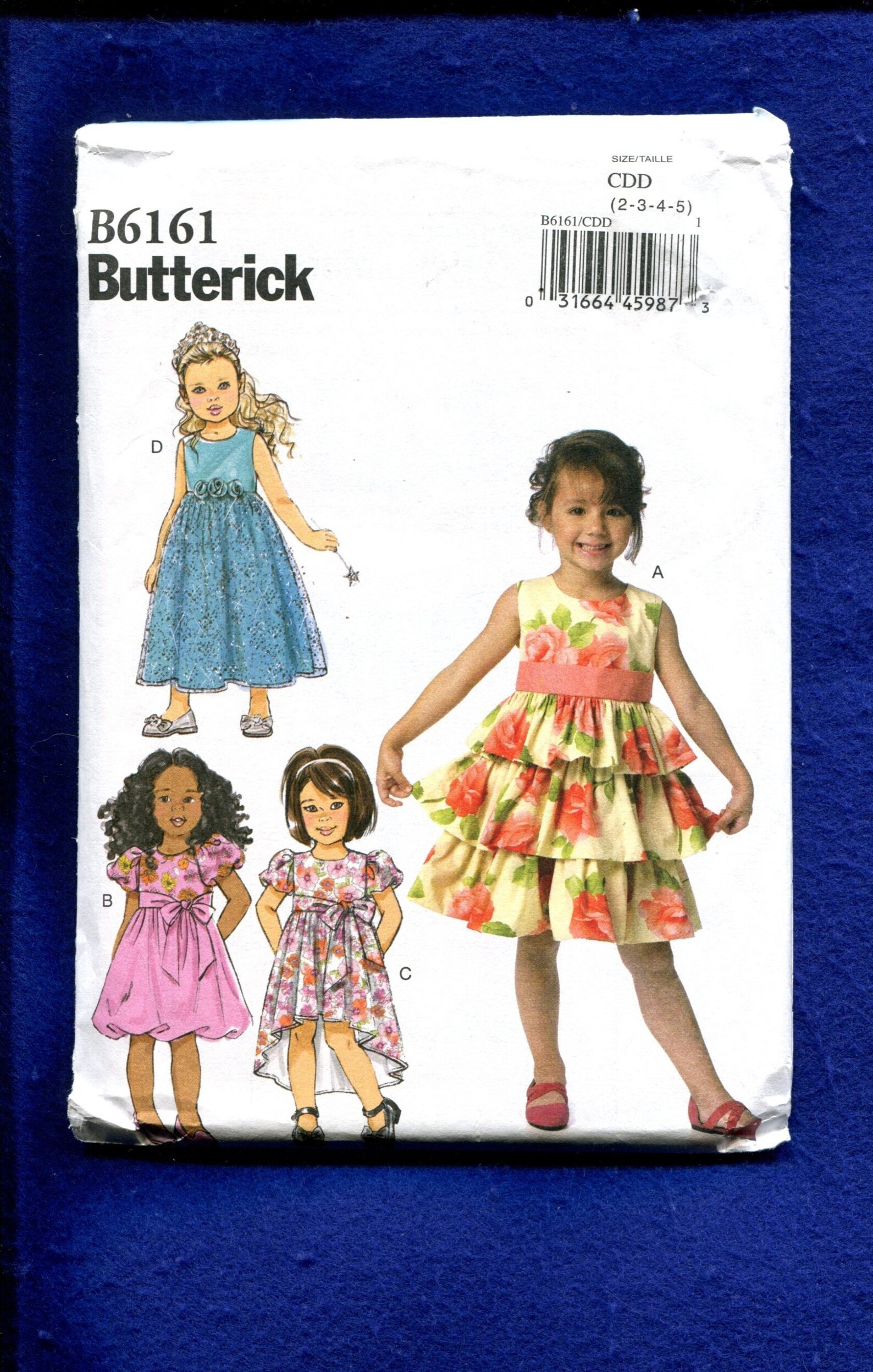 Butterick 6161 Sweet Easter & Flower Girl Dresses Pattern Size 2..3..4 ...
