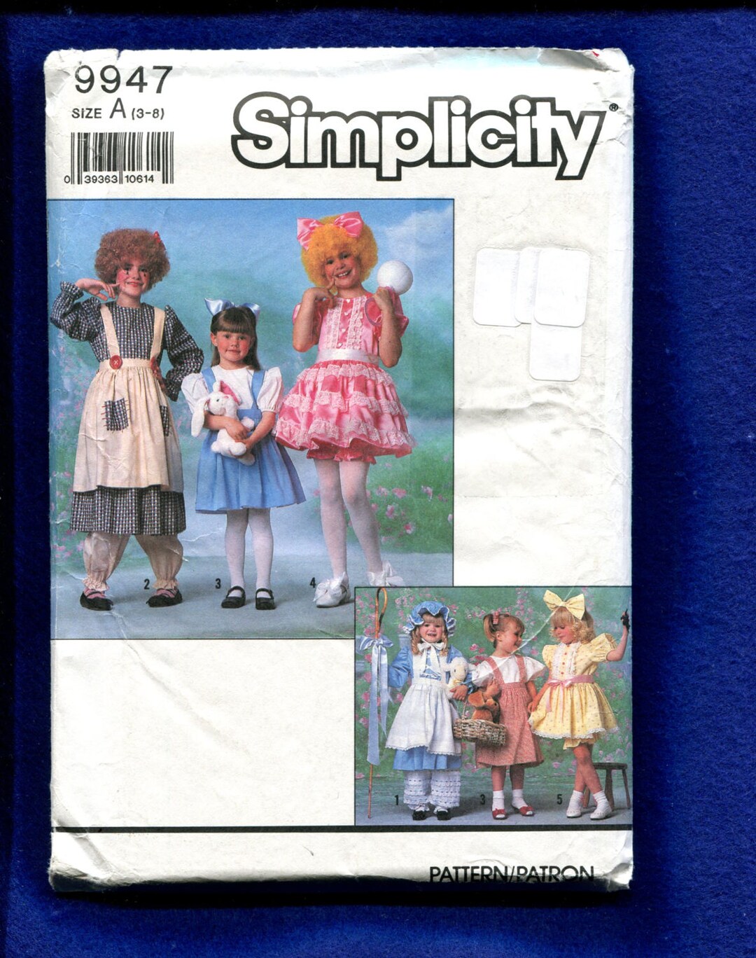 Simplicity 9947 Storybook Girls Costumes Alice in Wonderland Little Bo ...