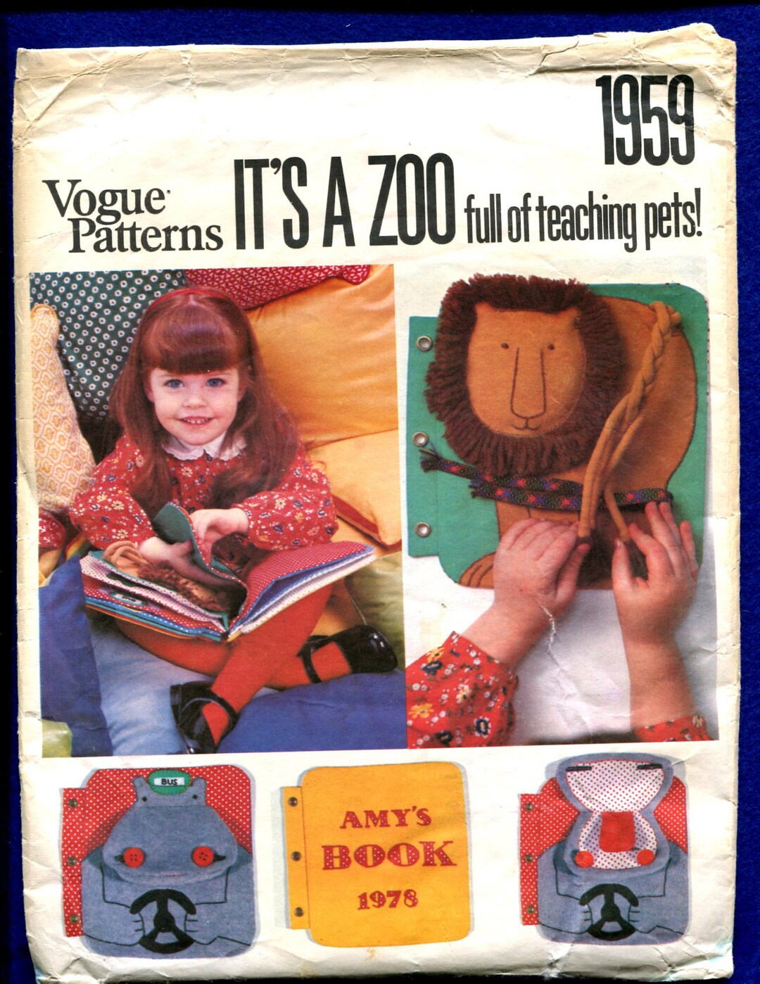 Vintage 1985 Vogue 1959 Fabric Teaching Book Pattern for Kids - Etsy